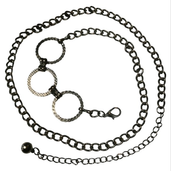 boho princess | Accessories | Belt Gunmetal Streetwear Goth Chain Belt ...